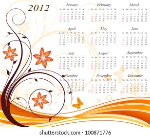 2,437 2012 calendar template Images, Stock Photos & Vectors | Shutterstock