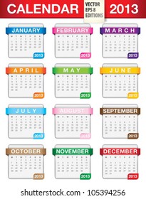 3,701 2013 calendar template Images, Stock Photos & Vectors | Shutterstock
