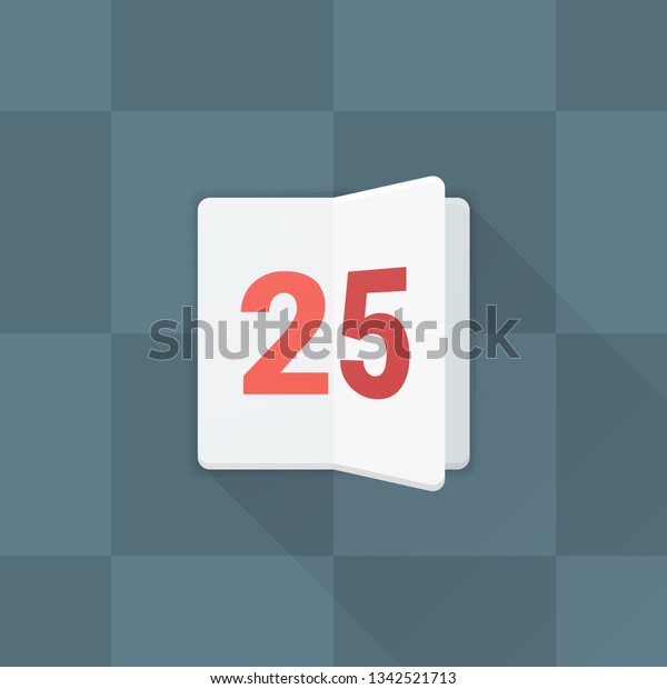 Calendar Adaptive Icon Material Design Illustration Stock Vector ...