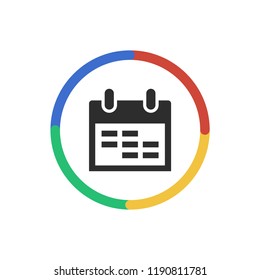 Calendar App Icon Stock Vector (Royalty Free) 1138031642