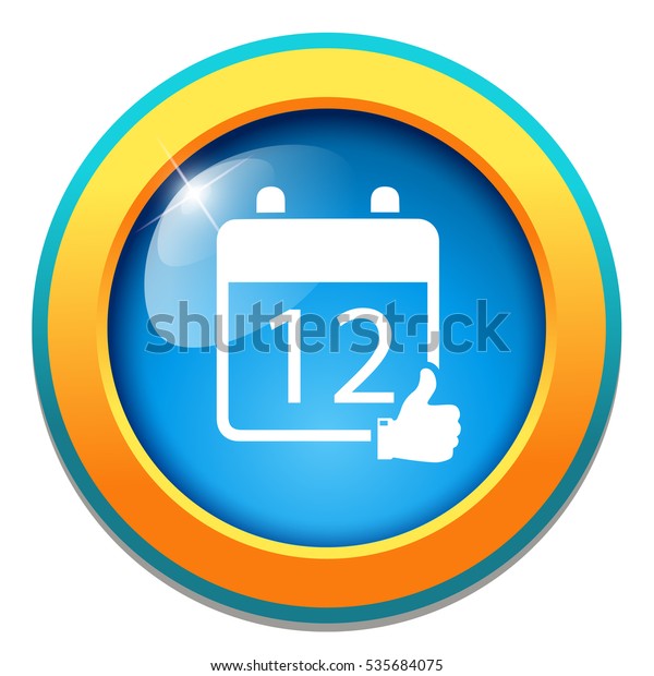 Calendar Approved Date Icon Stock Vector (Royalty Free) 535684075 ...