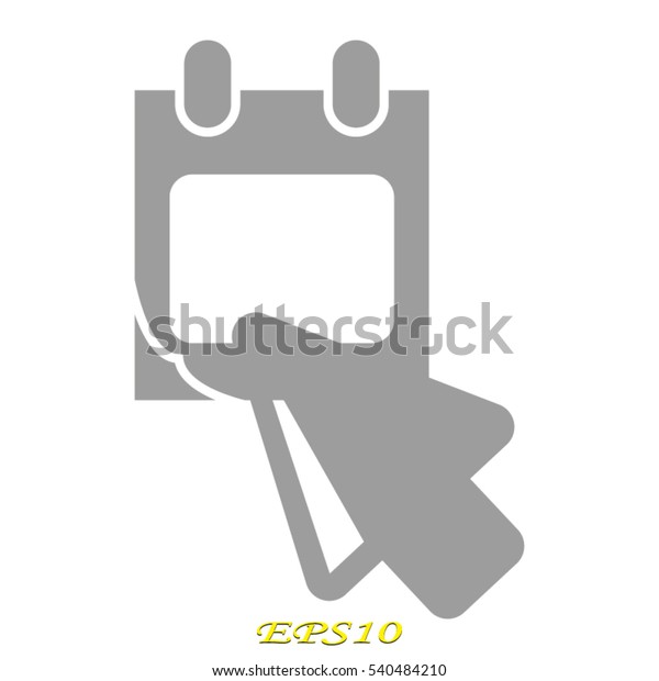 Calendar Arrow Icon Vector Illustration Eps Stock Vector (Royalty Free ...