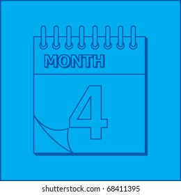 Calendar Blueprint Stock Vector (Royalty Free) 68411395 | Shutterstock