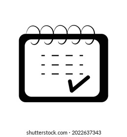 Calendar Check Icon Vector Graphics Design Stock Vector (Royalty Free ...