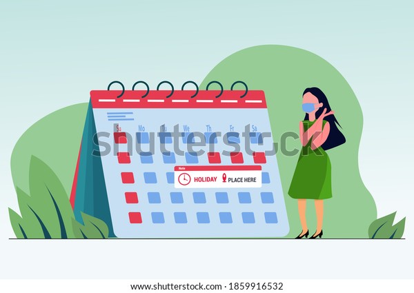 Calendar Circled Date Appointment Arm Marks Stock Vector (Royalty Free ...