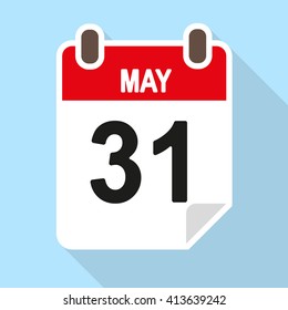 360 May 31st Calendar Images, Stock Photos & Vectors | Shutterstock