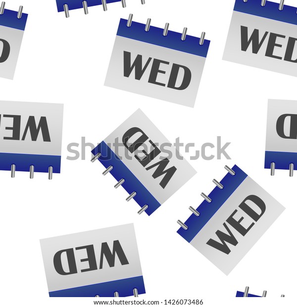 Calendar Day Week Wednesday Vector Illustration Stock Vector (Royalty ...