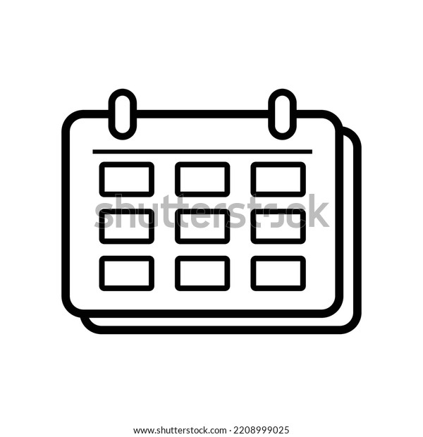 Calendar Design Icon Vector Illustration Stock Vector (Royalty Free ...