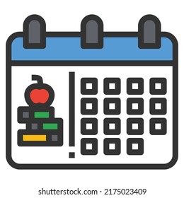 1,123 Classroom calendar icon Images, Stock Photos & Vectors | Shutterstock