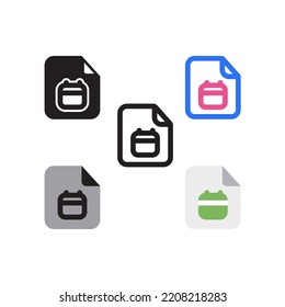 Calendar File Icon Pack Version Stock Vector (Royalty Free) 2208218283 ...