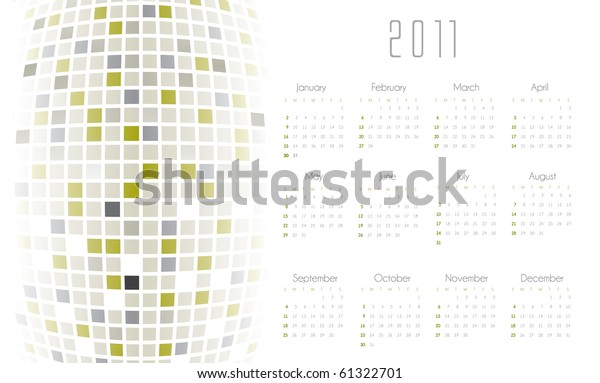 Calendar Futuristic Background Stock Vector (Royalty Free) 61322701 ...