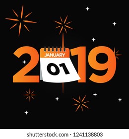 Calendar Graphic Design Template Vector Abstract Stock Vector (Royalty ...