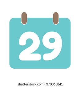 Calendar Icon Flat 29 Stock Vector (Royalty Free) 370363841 | Shutterstock