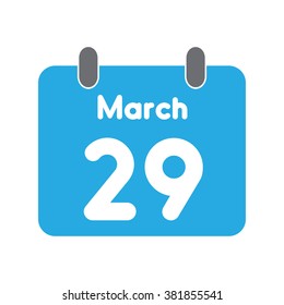 119 29 march calender icon Images, Stock Photos & Vectors | Shutterstock