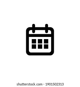 Calendar Icon Isolated Transparent Background Stock Vector (Royalty ...