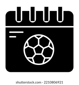 Calendar Icon Match Schedule Editable Vector Stock Vector (Royalty Free ...