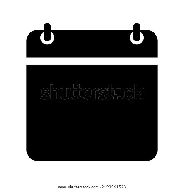 Calendar Icon Schedule Sign Date Symbol Stock Vector (Royalty Free ...