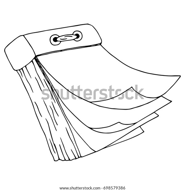 Calendar Icon Tearoff Calendar Wall Calendar Stock Vector (Royalty Free ...