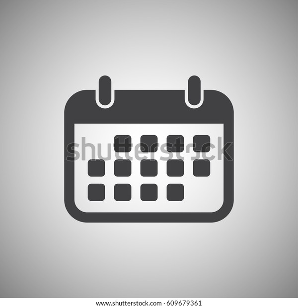 Calendar Icon Trendy Flat Style Vector Stock Vector (Royalty Free ...