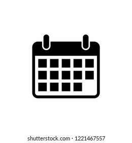Calendar Icon Vector Eps10 Editable Stock Vector (Royalty Free) 1221467581