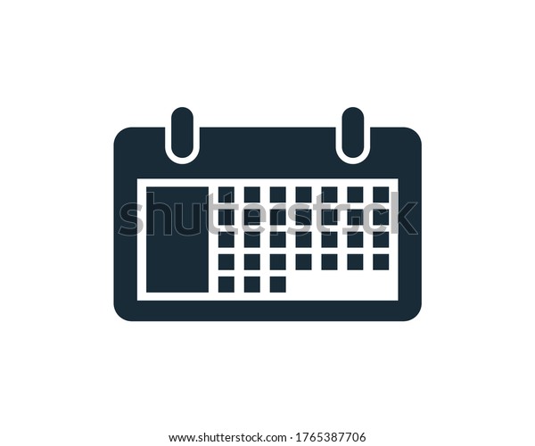 Calendar Icon Vector Logo Template Illustration Stock Vector (Royalty ...