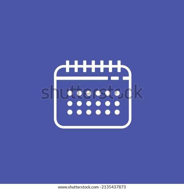 Calendar Icon Vector Schedule Date Icon Stock Vector (Royalty Free ...