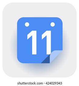 Calendar Icon Vector Simple Daily Calendar Stock Vector (Royalty Free ...