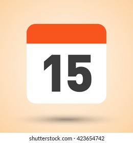 Calendar Icon Vector Simple Flip Calendar Stock Vector (Royalty Free ...