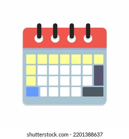 Calendar Month Graphic Element Stock Vector (Royalty Free) 2201388637 ...