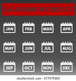 357,893 Calendar Month Icons Images, Stock Photos & Vectors | Shutterstock