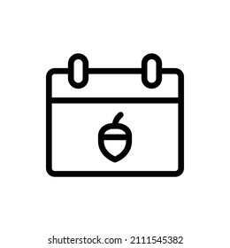 Calendar Outline Icon Calendar Icon Stock Vector (Royalty Free ...