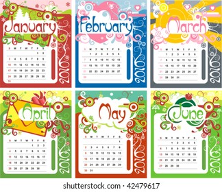 Calendar Part 1 Stock Vector (Royalty Free) 42479617 | Shutterstock