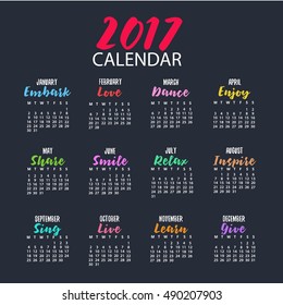 Calendar Phrases Stock Vector (Royalty Free) 490207903 | Shutterstock