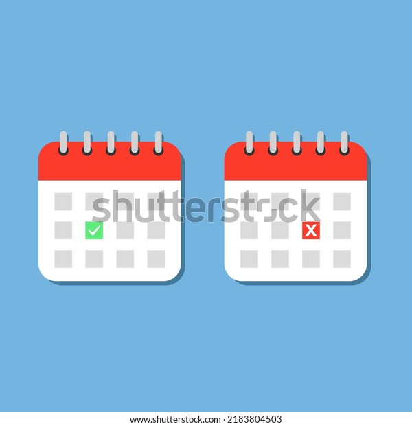 Calendar Planner Icon Symbol Vector Illustration Stock Vector (Royalty ...