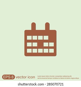 Calendar Sign Stock Vector (Royalty Free) 285070721 | Shutterstock
