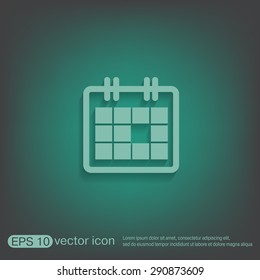 Calendar Sign Stock Vector (Royalty Free) 290873609 | Shutterstock