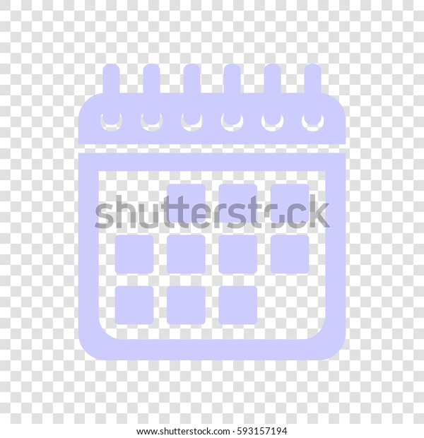 Calendar Sign Illustration Vector Periwinkle Icon Stock Vector (Royalty ...