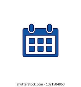 Calendar Symbol Vector Stock Vector (Royalty Free) 1321584863 ...