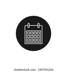 Calendar Time Schedule Icon Outline Vector Stock Vector (Royalty Free ...
