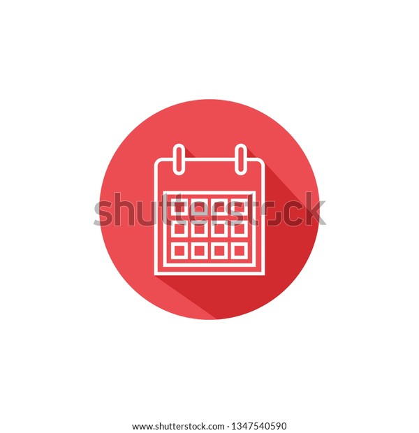 Calendar Time Schedule Icon Outline Vector Stock Vector (Royalty Free ...
