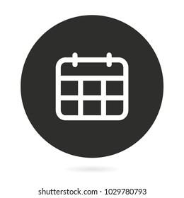 Round calendar icon Images, Stock Photos & Vectors | Shutterstock