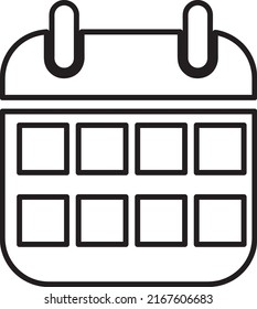 Calendar Vector Illustration On White Background Stock Vector (Royalty ...