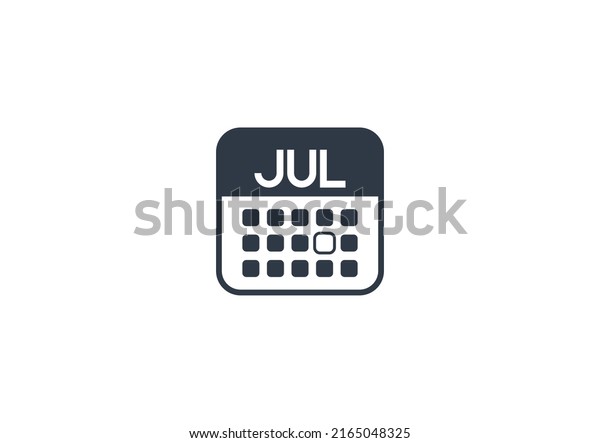 Calendar Vector Isolated Emoticon Calendar Icon: เวกเตอร์สต็อก (ปลอดค่า ...