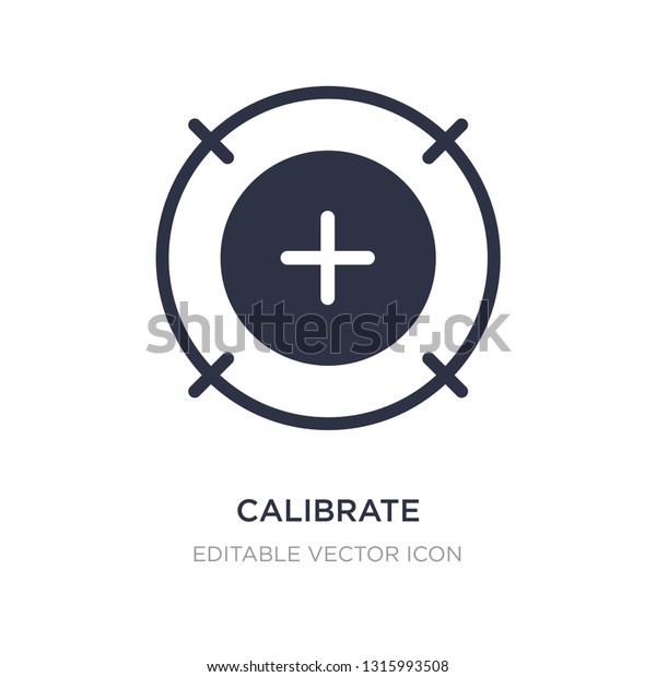 Calibrate Icon On White Background Simple Stock Vector (Royalty Free ...