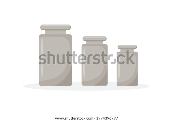 Calibration Weights Realistic Isolated Vector Illustrations Stock ...