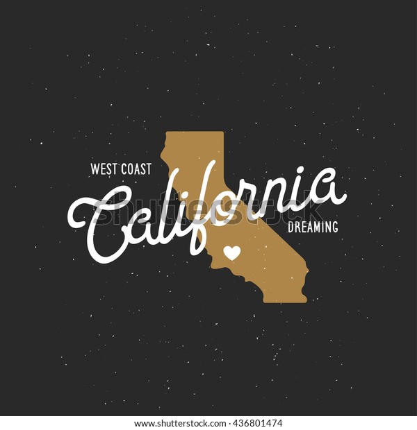 California Dreaming Tshirt Vector Graphics California Stock Vector ...