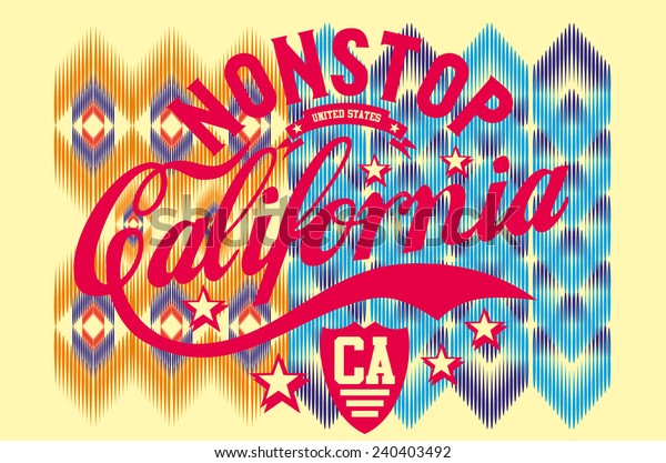 California Graphic Design Vector Art Stock Vector (Royalty Free ...