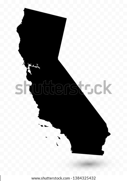Vector de stock (libre de regalías) sobre Mapa de California aislado en ...
