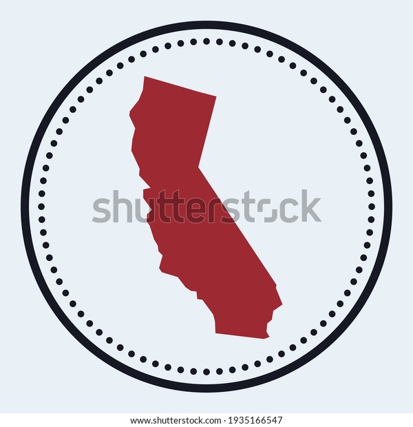California Round Stamp Round Logo Us Stock Vector (Royalty Free ...