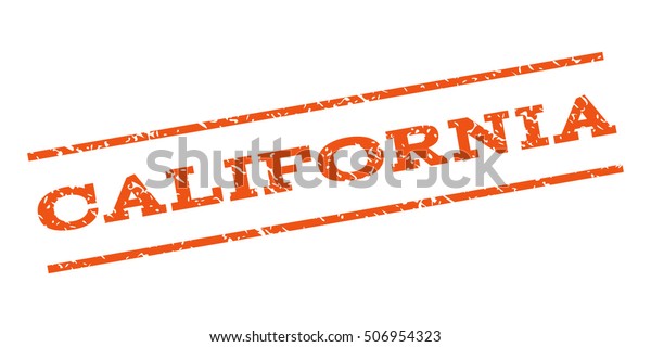California Watermark Stamp Text Caption Between Stock Vector (Royalty ...